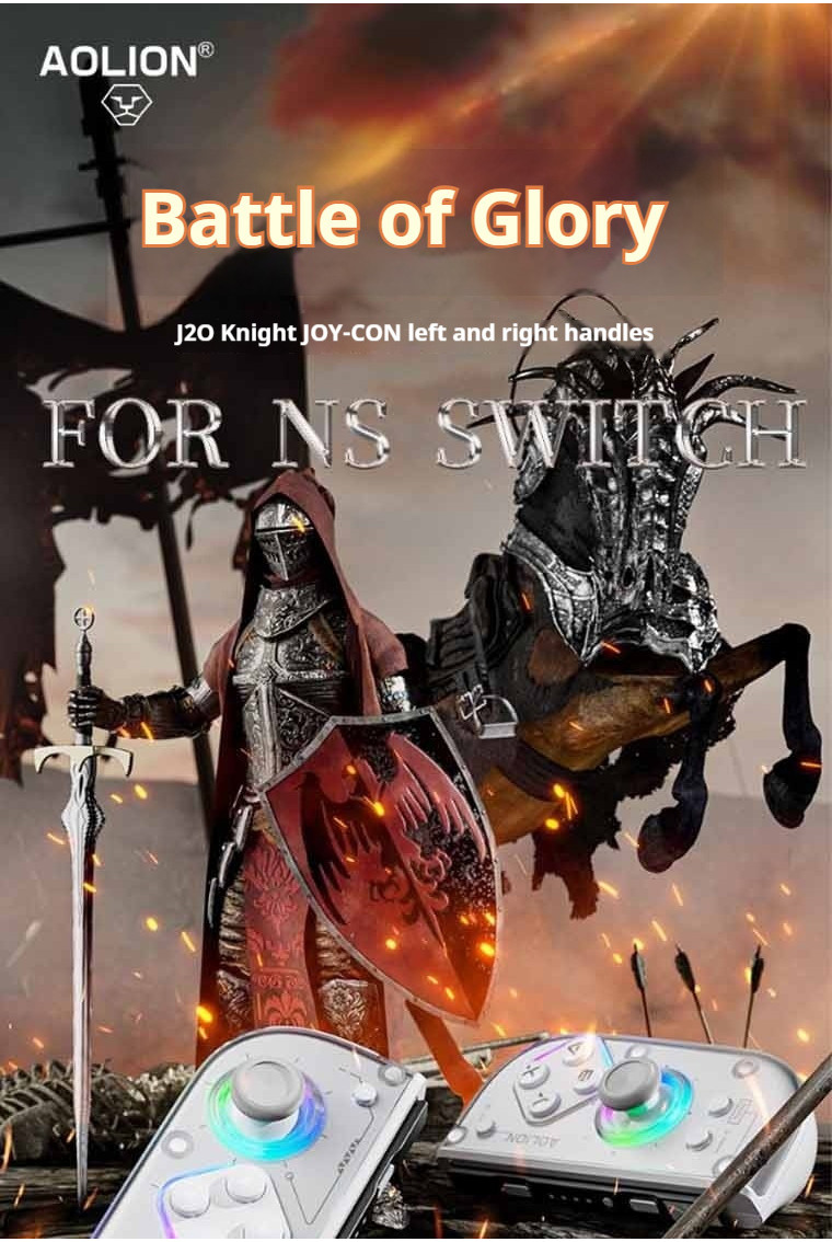 Aolion J20 Knight Switch Nintendo NS Game Controller Left and Right Separation JC Hall Wireless ...