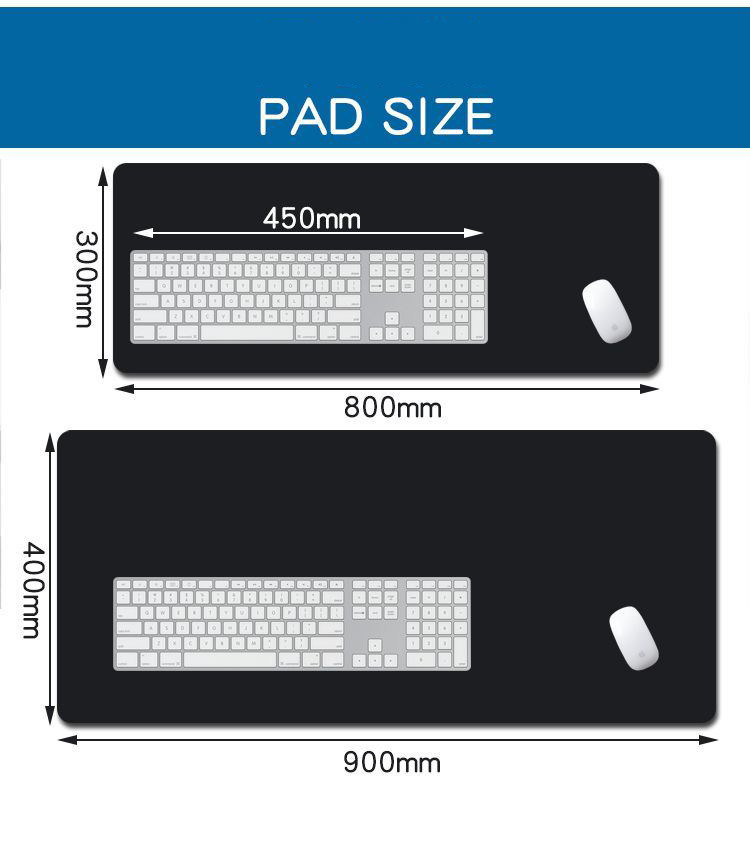 Mouse Pad Large XXL 40x90 Cartoon Anime Gaming Mouse Pad Keyboard Mouse ...