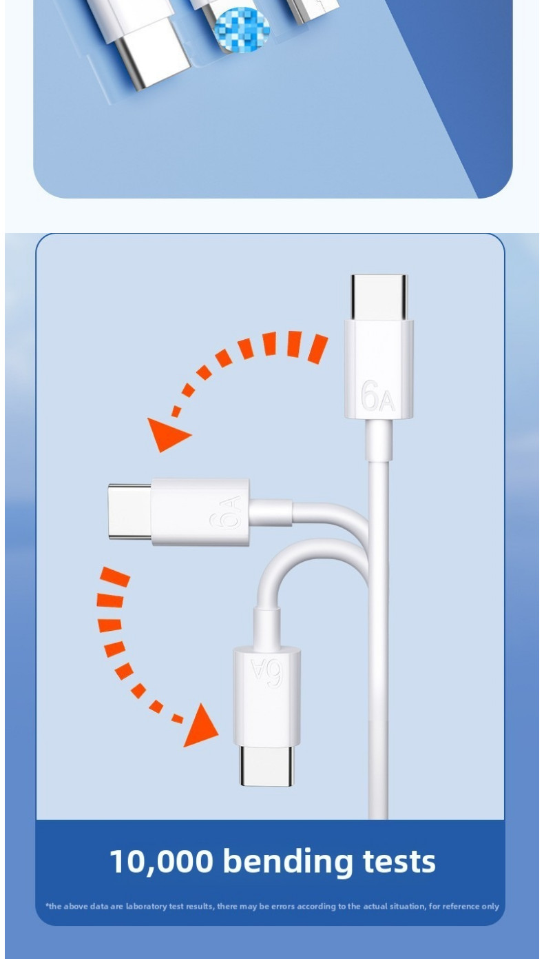 High-Speed 6A USB-C Cable 120W Fast Charge Compatible with 100W/66W/40W | Shopee Malaysia