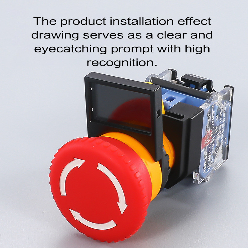 100Pcs Push Button Mounting Label Push Button Panel Labels Push Button ...