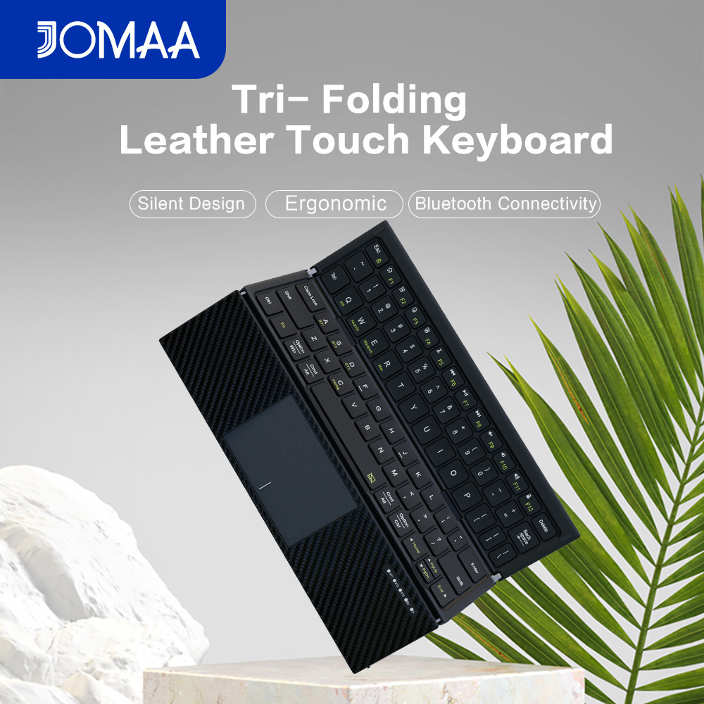 Harmonica Tri-fold Keyboard with Touchpad Bluetooth Wireless Keyboard ...