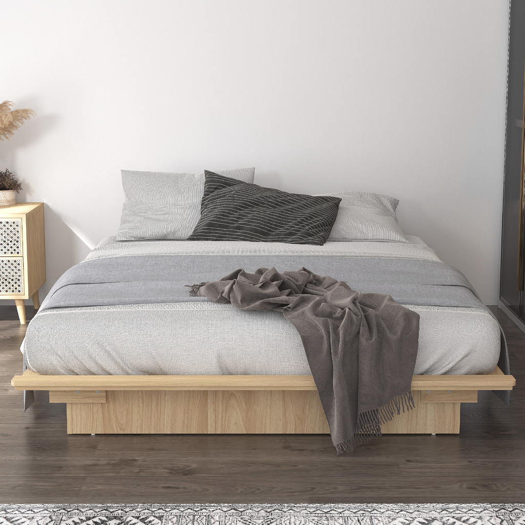 Synergy House Sierra Japanese Zen Platform Bed - Queen (5ft) | Shopee ...