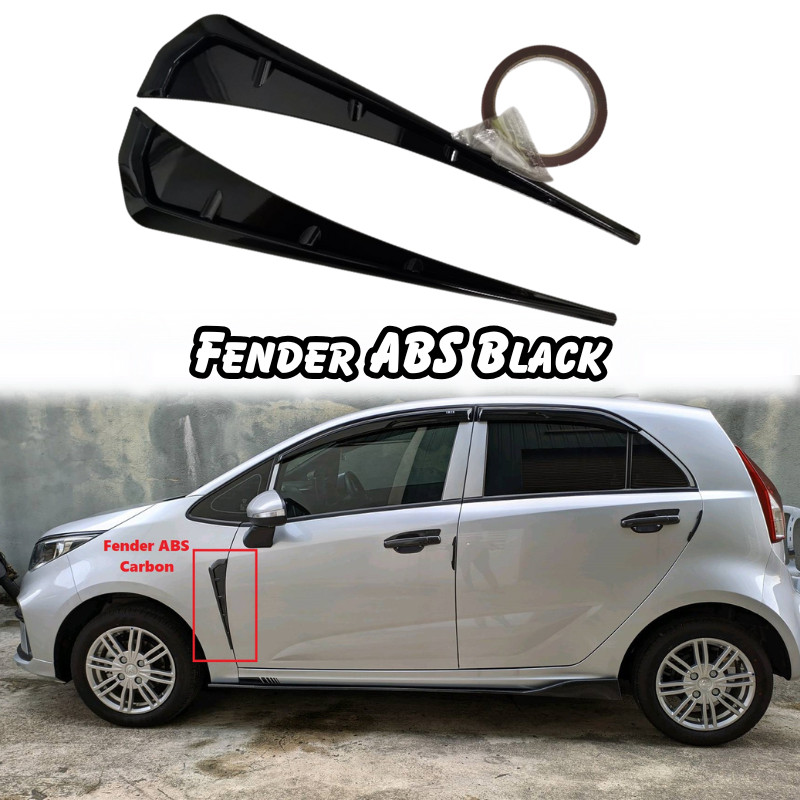 Perodua Axia 2014-2019 Front Bumper Diffuser Lip Side Skirt Wrap Angle ...