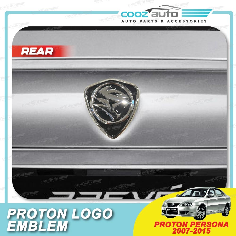 Proton Persona 2007 - 2015 Proton 3D 5D Logo Emblem Badge Carbon Black ...