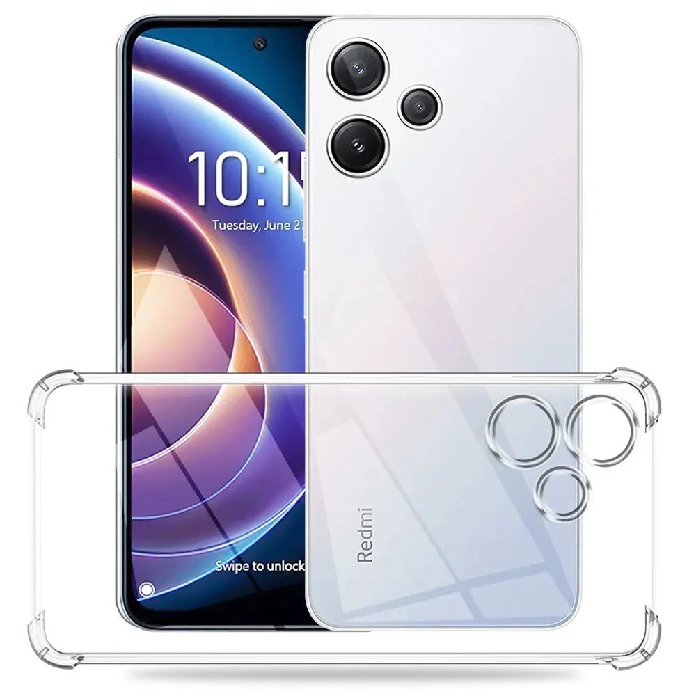 Transparent Shockproof Silicone Soft Case for Xiaomi Redmi Note 13 Pro ...