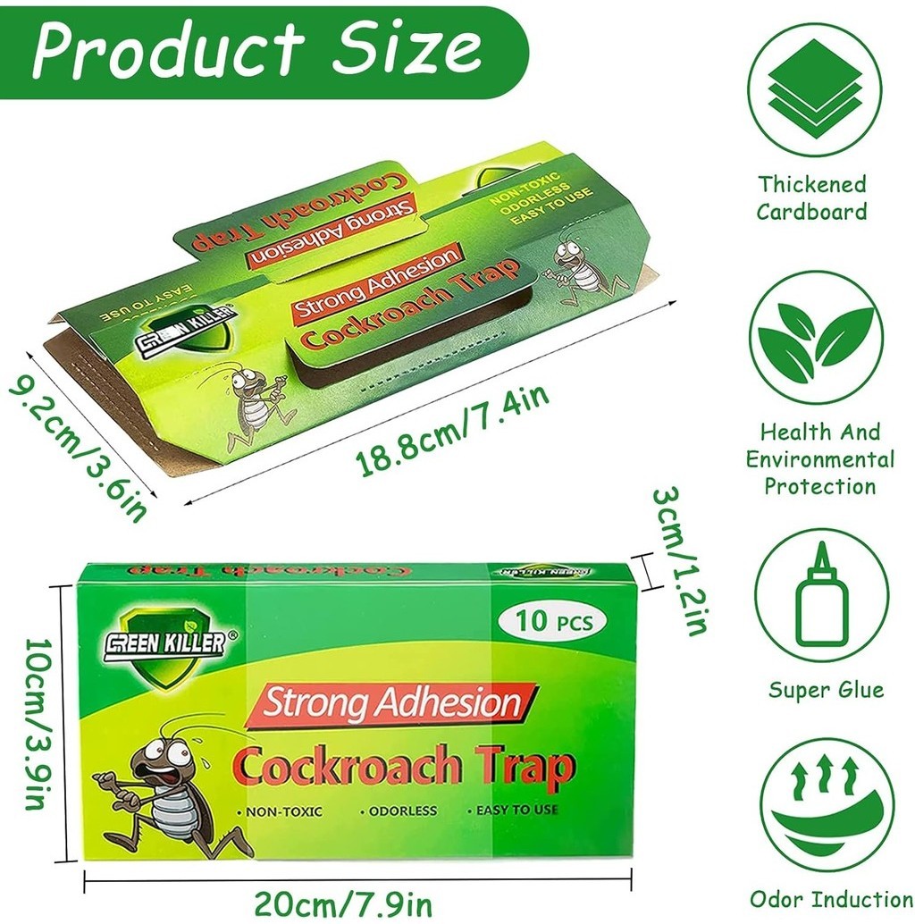 Cockroach Trap Lizard Cockroach Poison Extra Strong Sticky Glue Insect ...