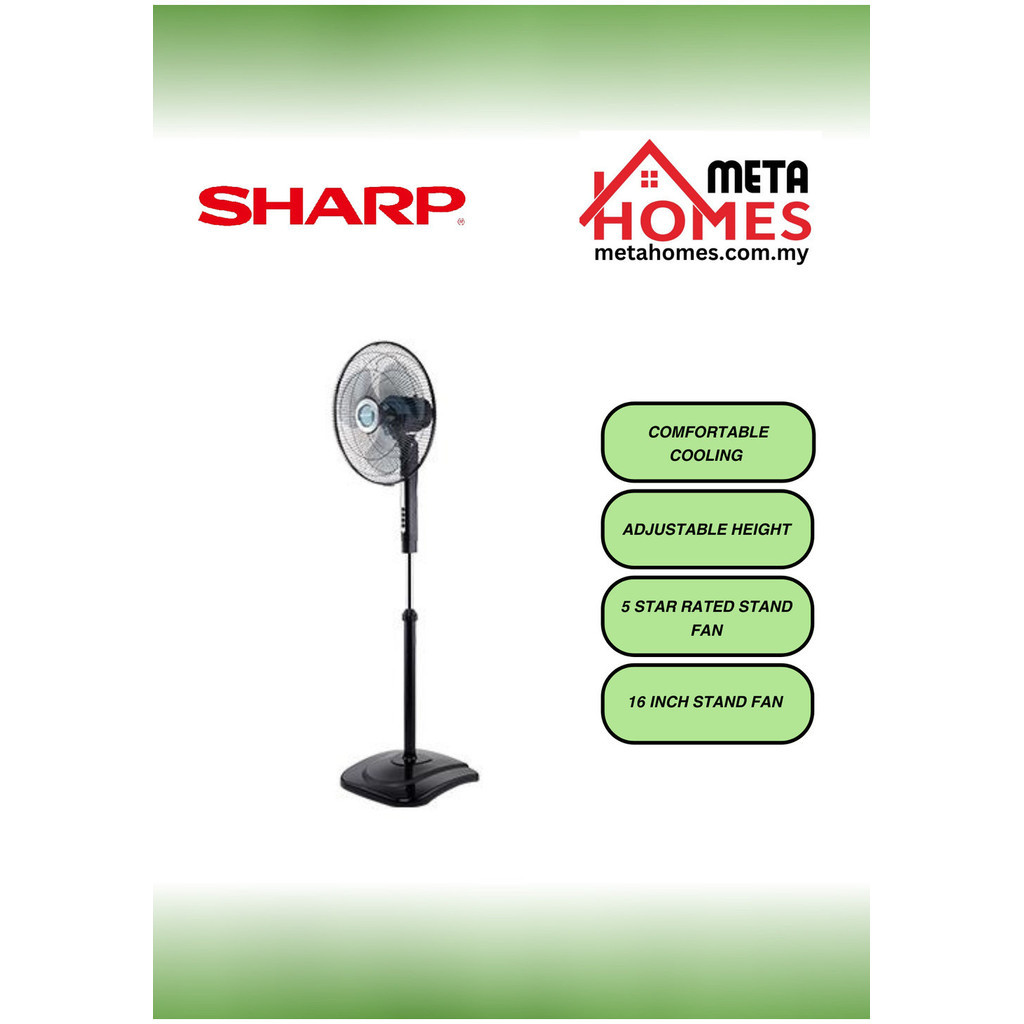 Sharp 16 Inch Stand Fan PJS169GY | Shopee Malaysia