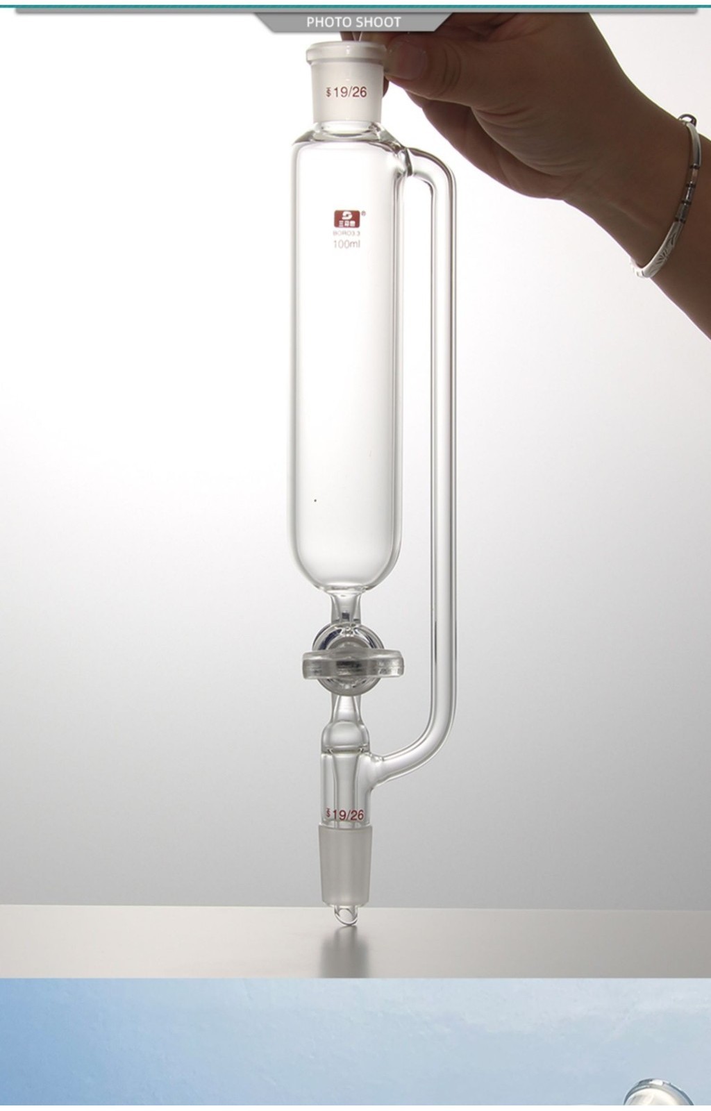 Constant Pressure Drip Funnel 50ML-5L Cylindrical Dispenser Glass ...