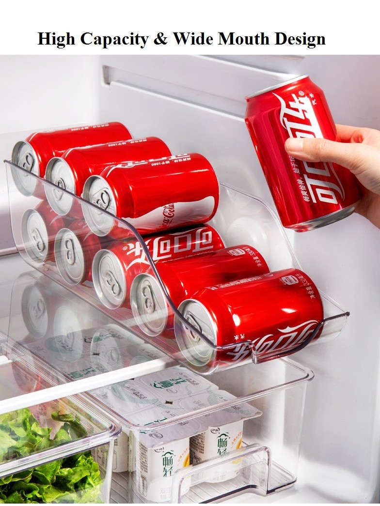 Refrigerator Organizer Box Can Holder Transparent Storage Box Vegetable ...