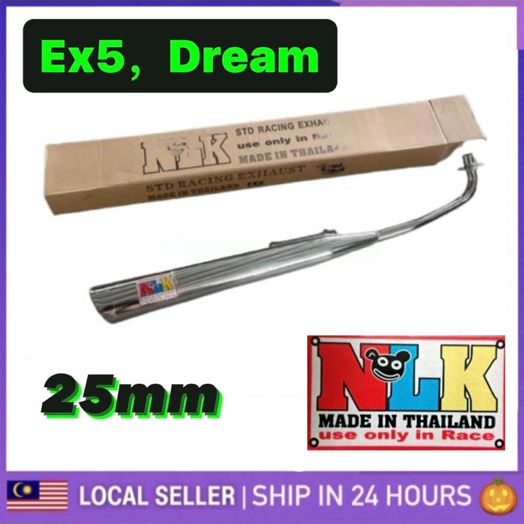 NLK Racing Exhaust (25MM) EKSOZ EX5/EX5 DREAM STANDARD CUTTING STD ...