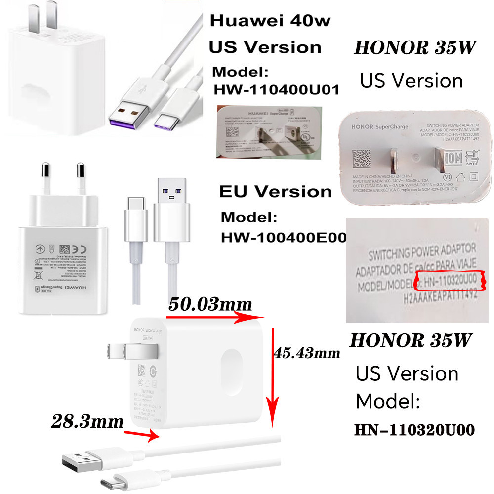 For Honor X9B 35W 40w HW 66W 88W Soft Silicone Charger Case Cute ...