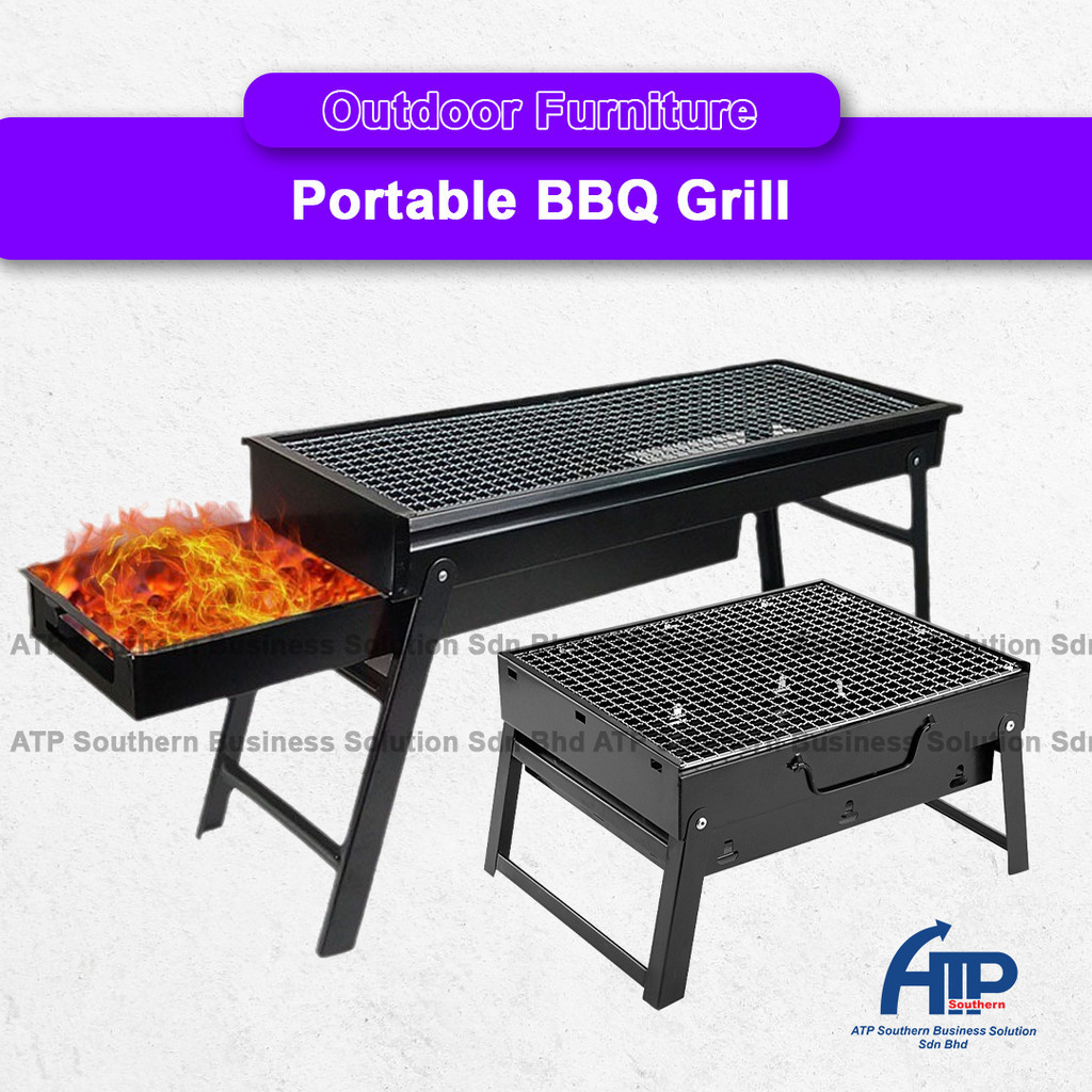 Portable BBQ Grill Outdoor Folding Barbecue Outdoor Charcoal Grill BBQ ...