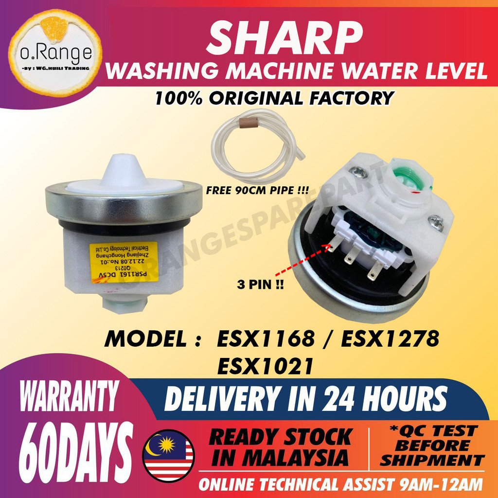 ESX1168 ESX1278 ESX1021 SHARP WASHING MACHINE WATER LEVEL PRESSURE ...