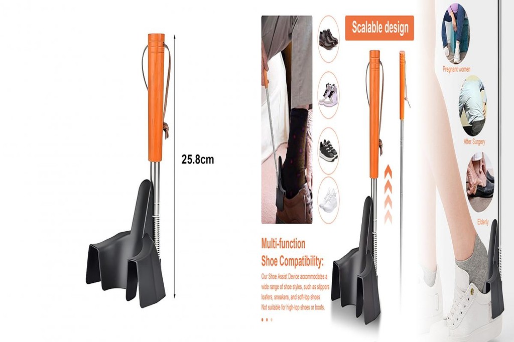 TRD Shoe Putting Aid Adjustable Shoe Horn Easy Shoe Putting Tool for ...