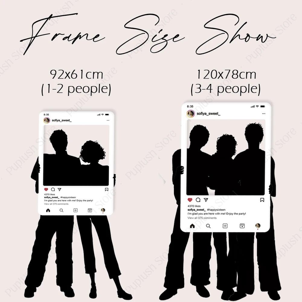 Social Media Photo Booth Prop Custom Photo Booth Frame Customized Insta ...