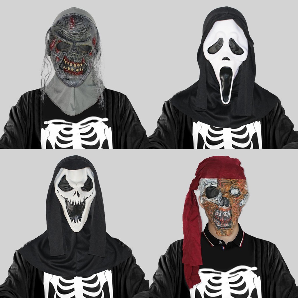 Unique Gray Zombie Mask Featuring Disturbing Details Perfect For ...