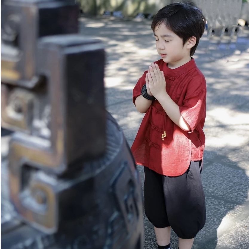 [1-10 years] Boys Kids Hanfu Tang Suit CNY Traditional Cheongsam Tang ...