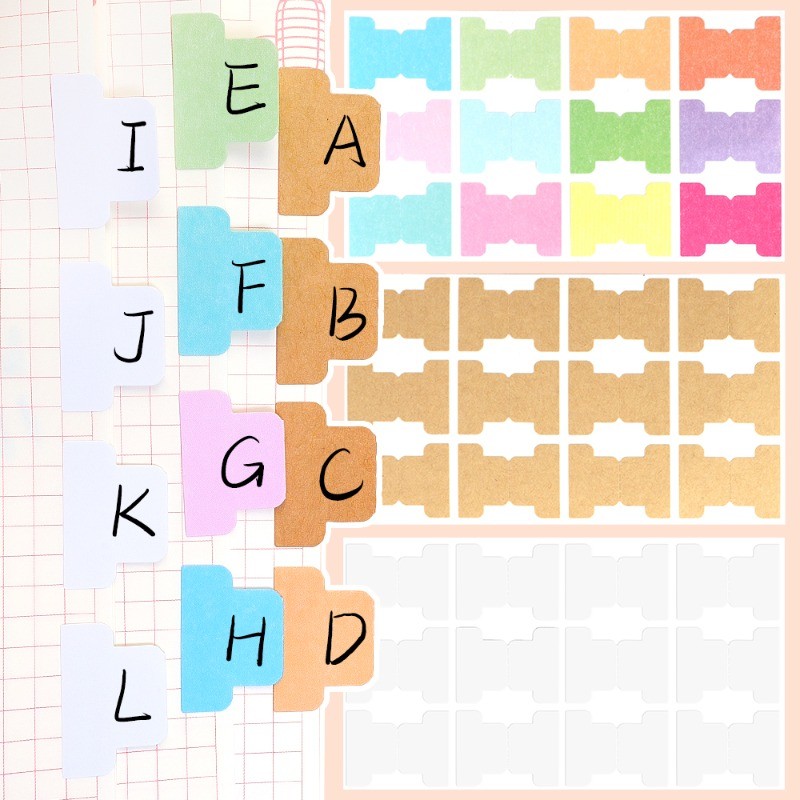120 Stickers Colorful Index - Rainbow Color Mark Tabs - Memo Pad Sticky ...