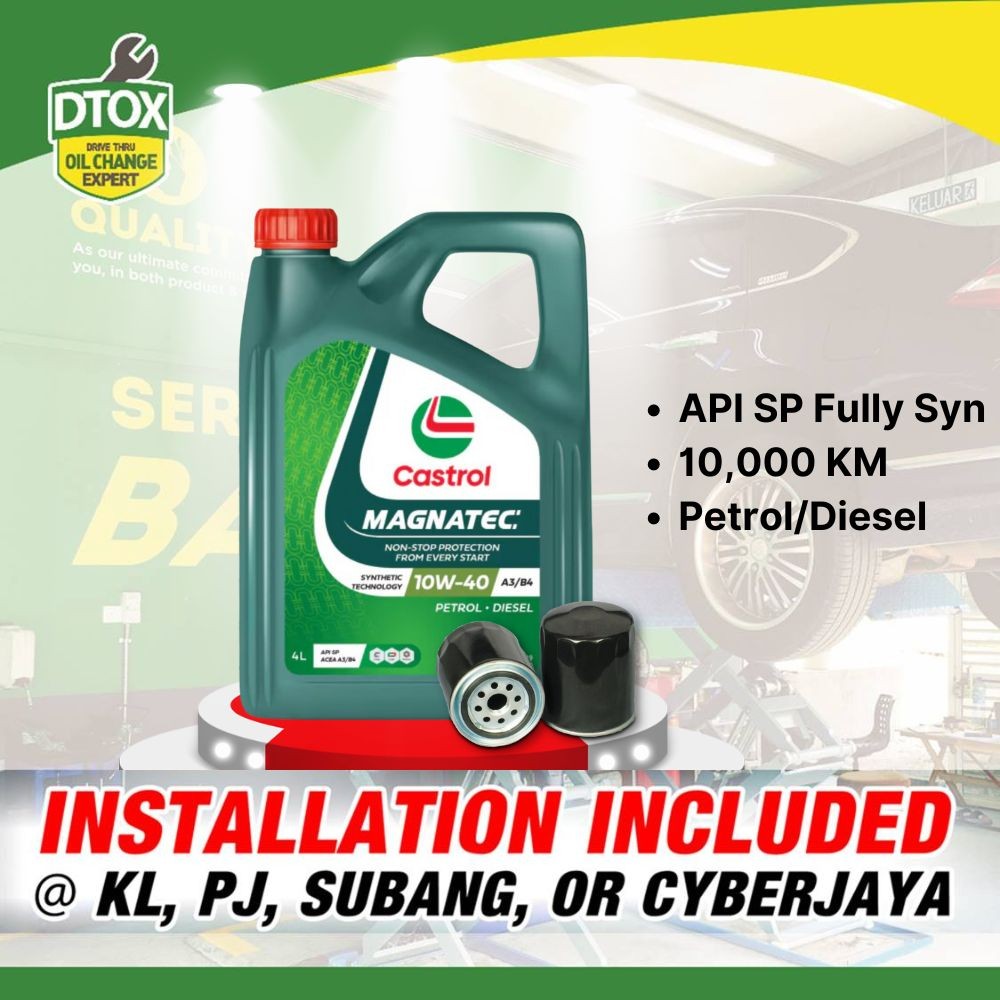 [Installation Provided] Castrol Magnatec 4L 10W-40 Semi Synthetic ...