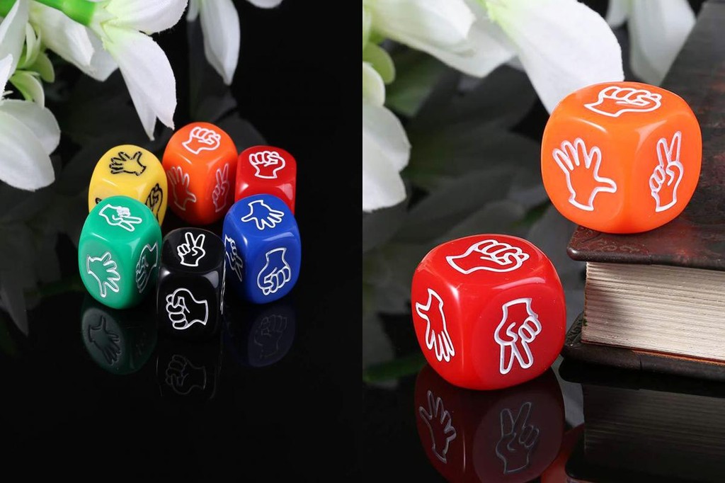 canaan| Pocket-sized Guessing Dice Finger Guessing Dice 12pcs Mini Rock ...