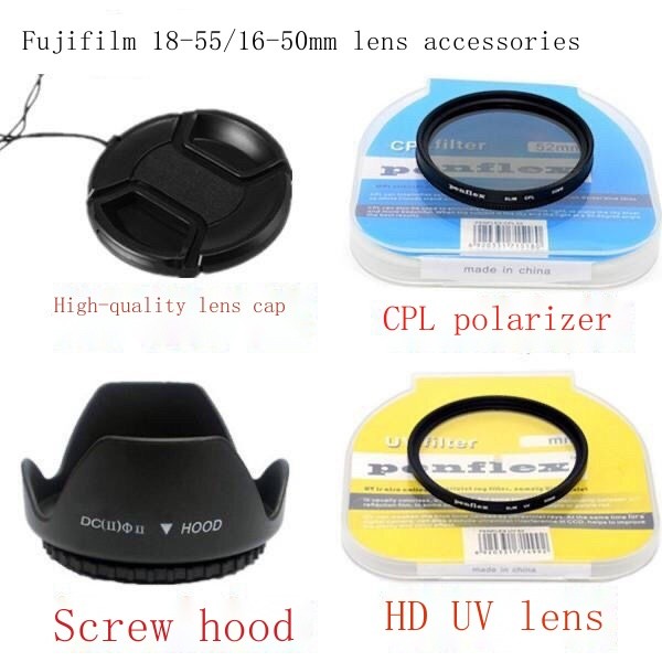 Fuji XE2 XA3 XA10 X-A2 XT20 Camera 18-55/16-50 Lens Hood uv Lens Cap 58mm | Shopee Malaysia