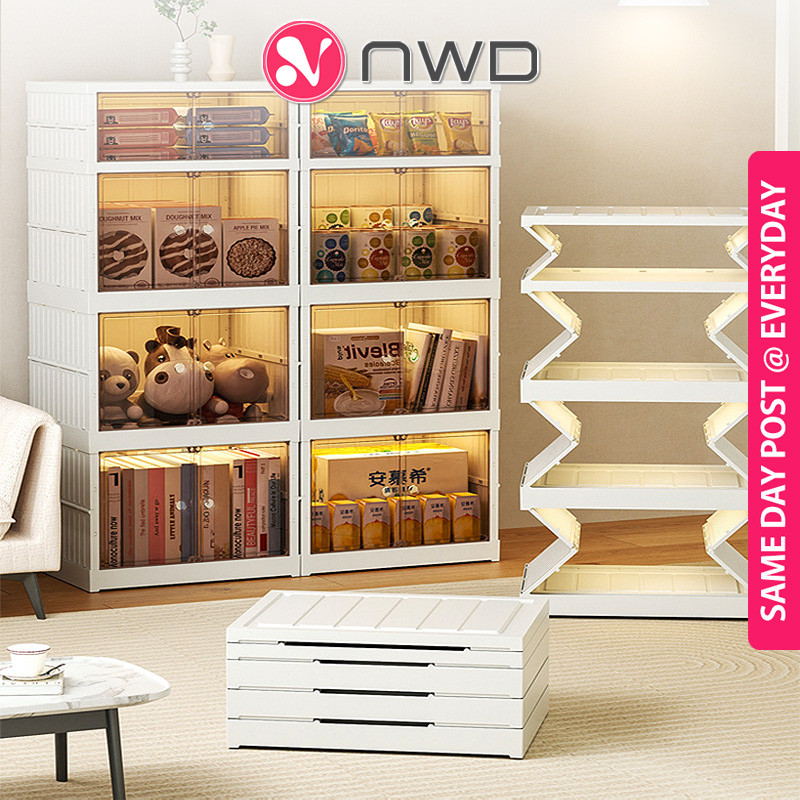 𝗤𝗨𝗜𝗖𝗞 𝗙𝗢𝗟𝗗𝗜𝗡𝗚 》Large Space Multipurpose Storage Cabinet Foldable ...