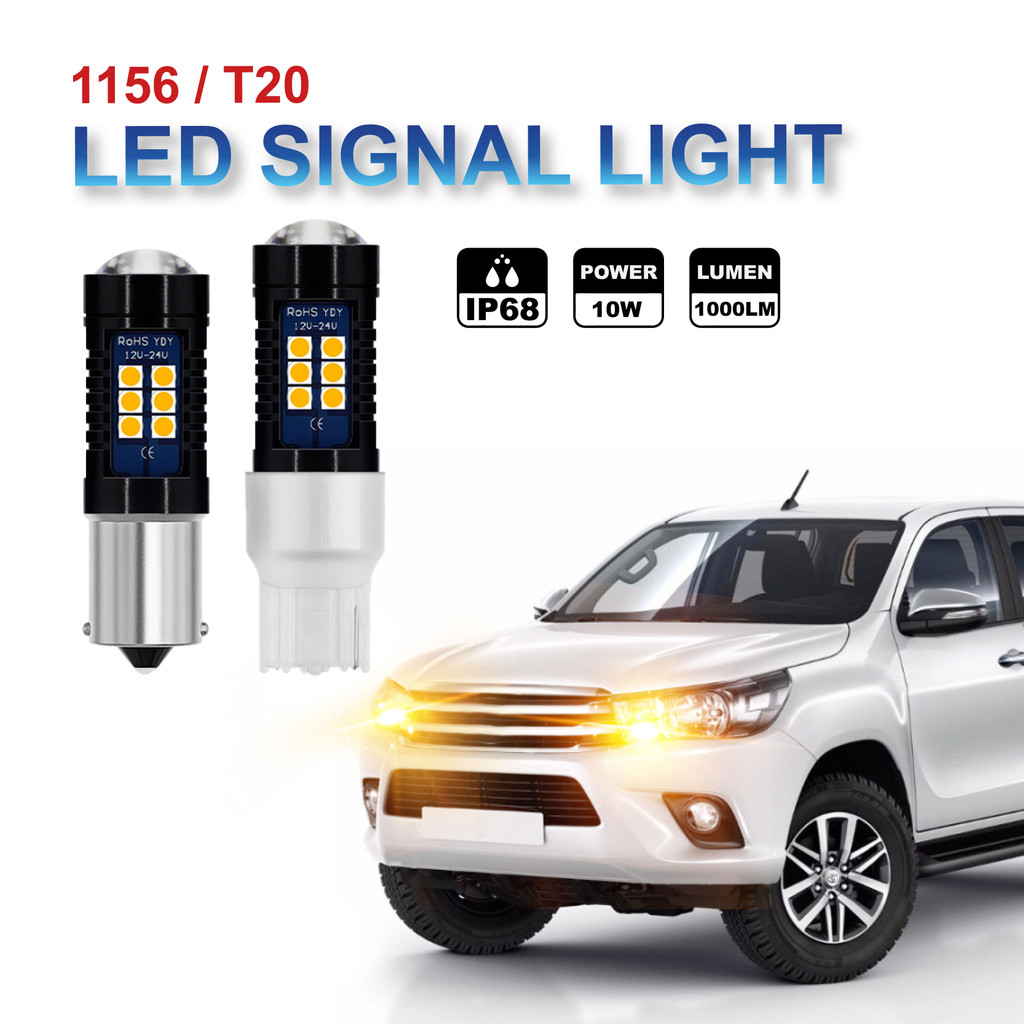 2PCS 21LED 4x4 Signal Light Car Thai Look Flash Signal Navara Hilux ...