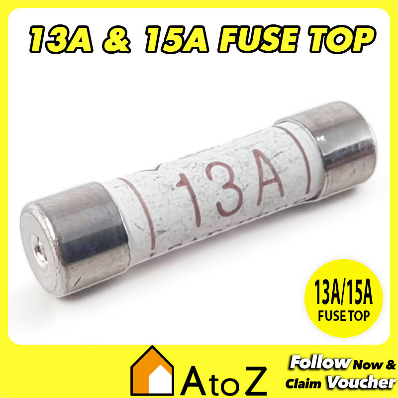 Top Fuse 13A 15A Ceramic Fuse Durable Domestic Fuses Plug Top Household ...