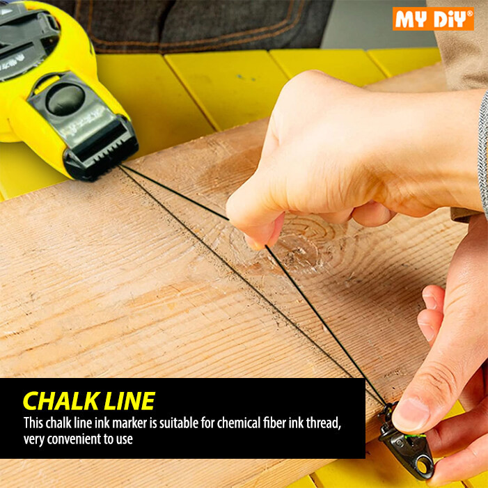 MYDIYHOMEDEPOT - 15M INK CHALK LINE MARKER REEL / Chalk String Marker ...