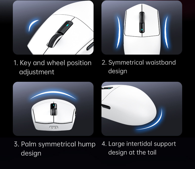 ATTACK SHARK G3 Tri-mode Wireless Gaming Mouse Sensor (25000DPI/500mAh ...