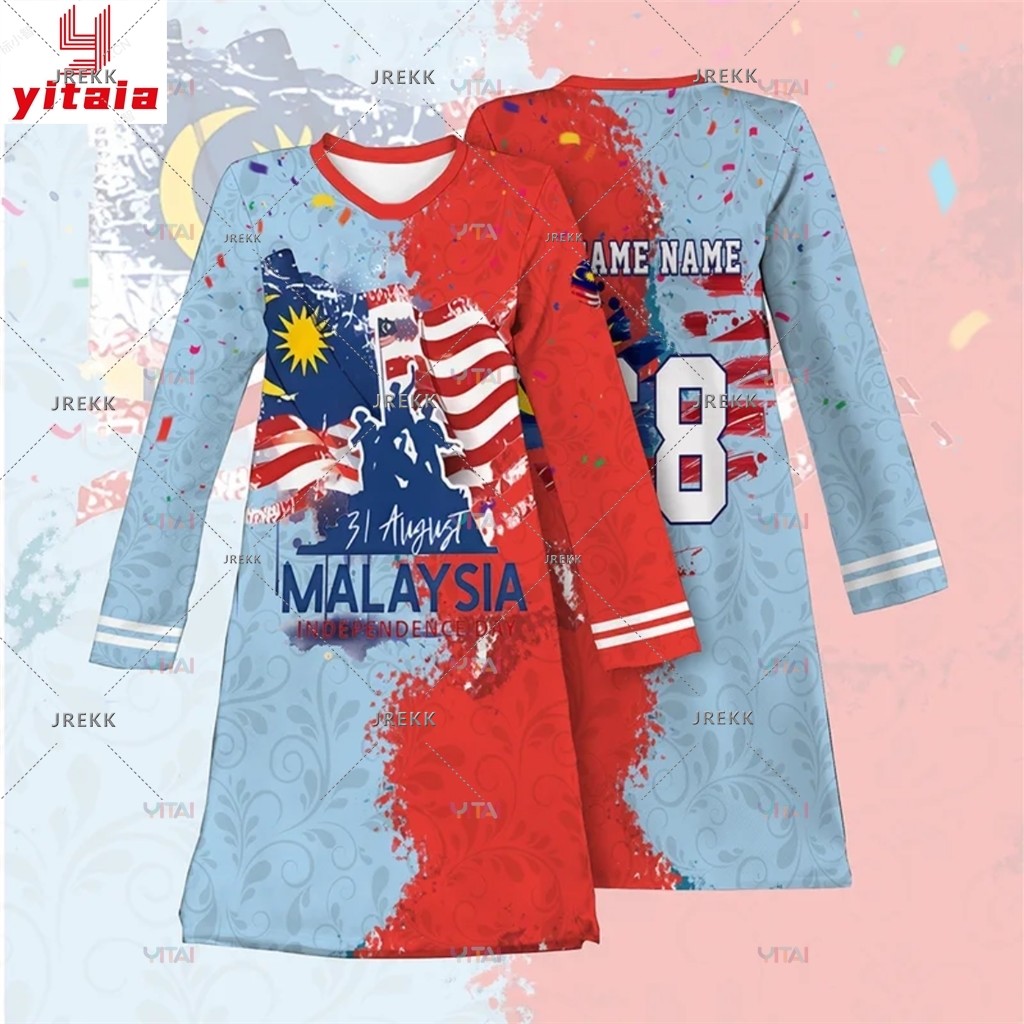 【READY STOCK】2025 Merdeka 68 Year Sublimation Tshirt Baju Muslim Style ...