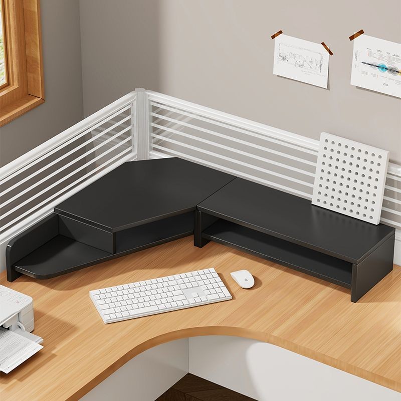 MHOT!! Corner Computer Elevated Monitor Stand Office Desk Triangular ...