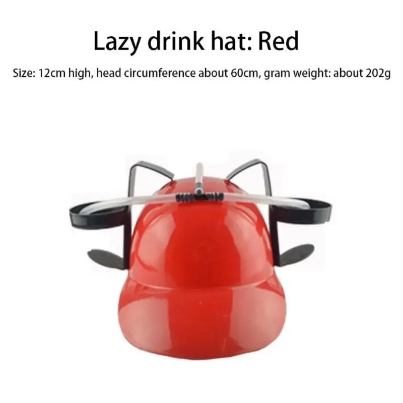 Outdoor Beer Hat Drinking Hat Lazy Drinking Helmet Beer Soda Guzzler ...
