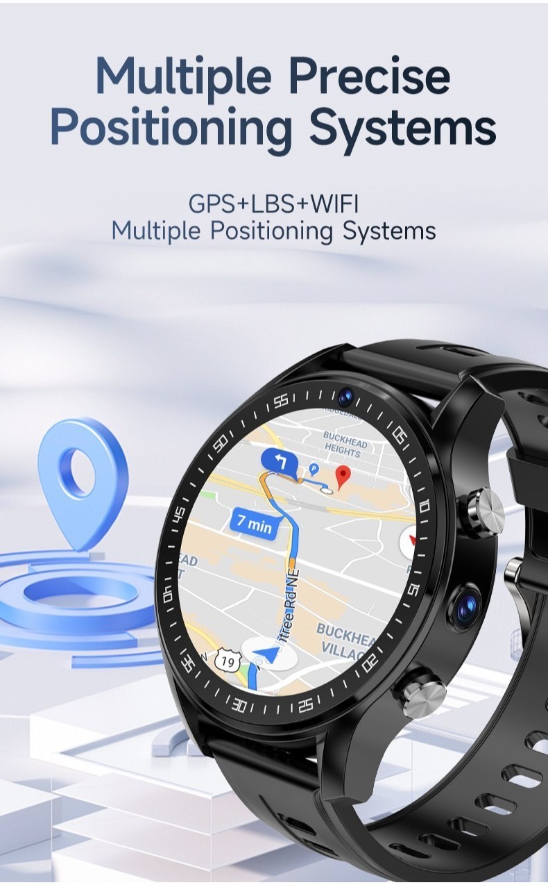 Original 4G Smart Watch with sim card slot and WiFi 64G 128G A7 Android ...