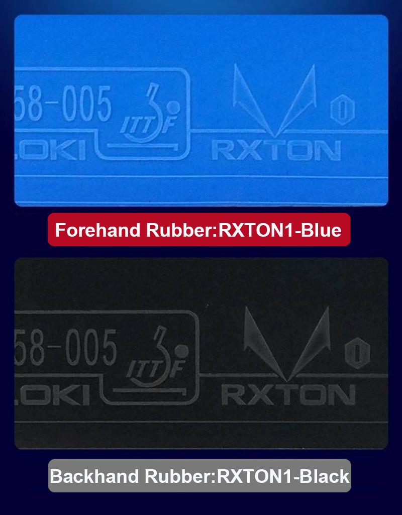 Original Loki K5000 Ping Pong Bats ITTF Approved Table Tennis Rackets Set with Blue Spnge RXTON1 ...