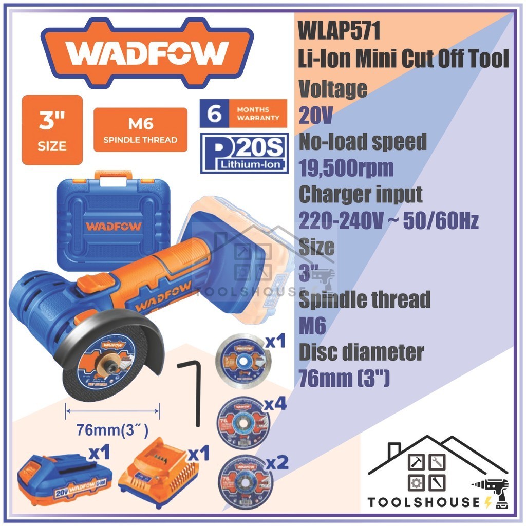 Wadfow WLAP571 Li-ion Mini Cut Off Tools | Shopee Malaysia