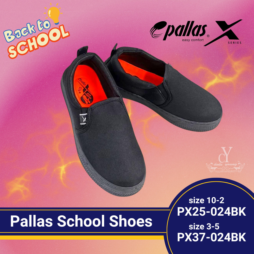 100% Original PALLAS JAZZ 205-024BK Pallas X-Series School Shoes Slip ...