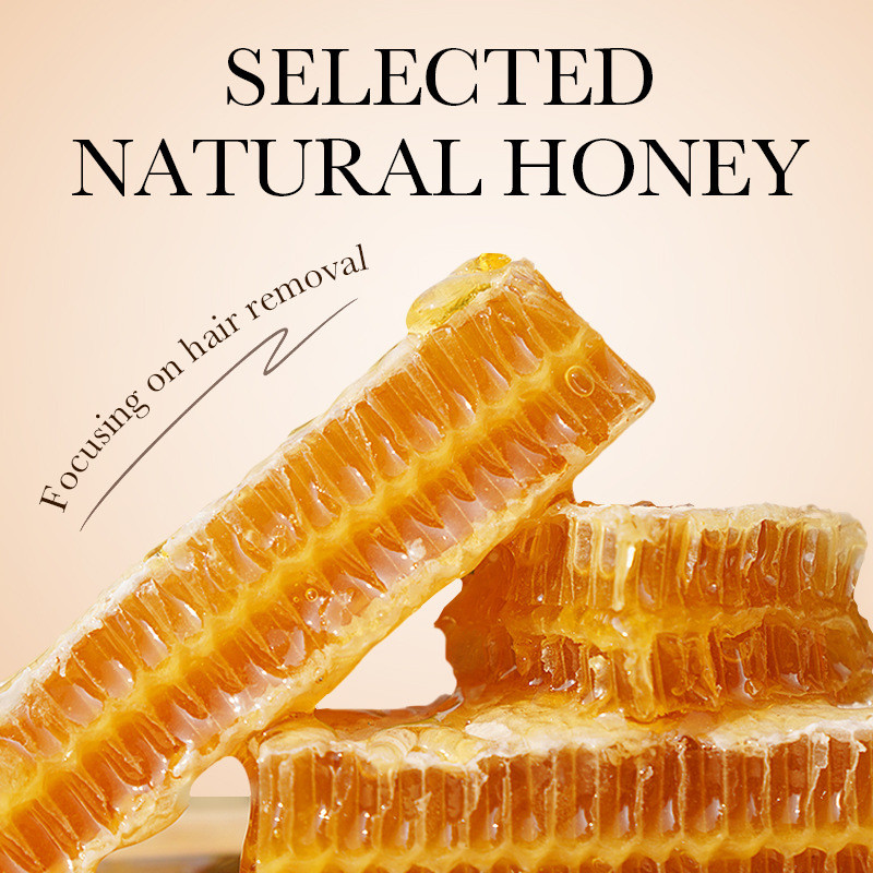 ROREC SADOER Natural Plant Honey Wax Strips Hair Removal Whitening ...