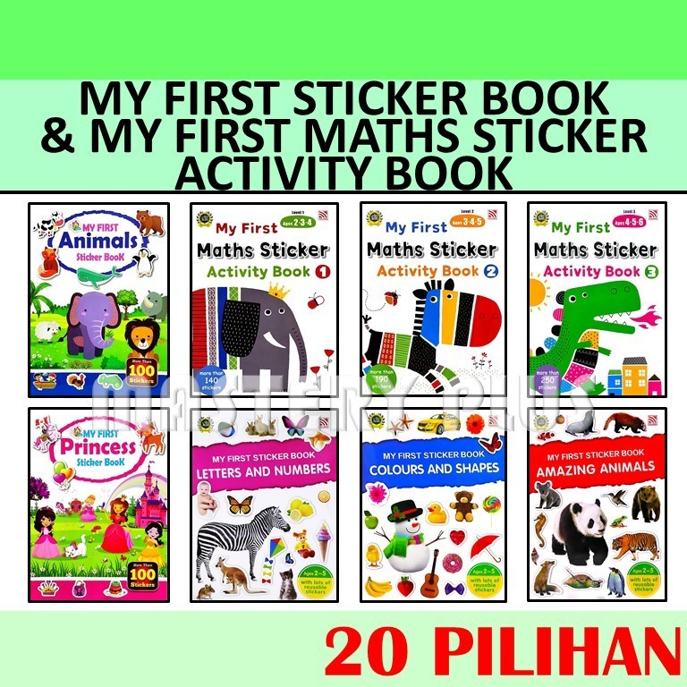 MY FIRST STICKER BOOK | MY FIRST MATHS STICKER ACTIVITY BOOK 1 2 3 ...