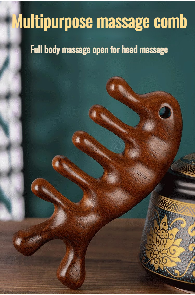 ⚡MY HOT⚡[Hair growth and meridian unblocking] Gold sandalwood dolphin ...