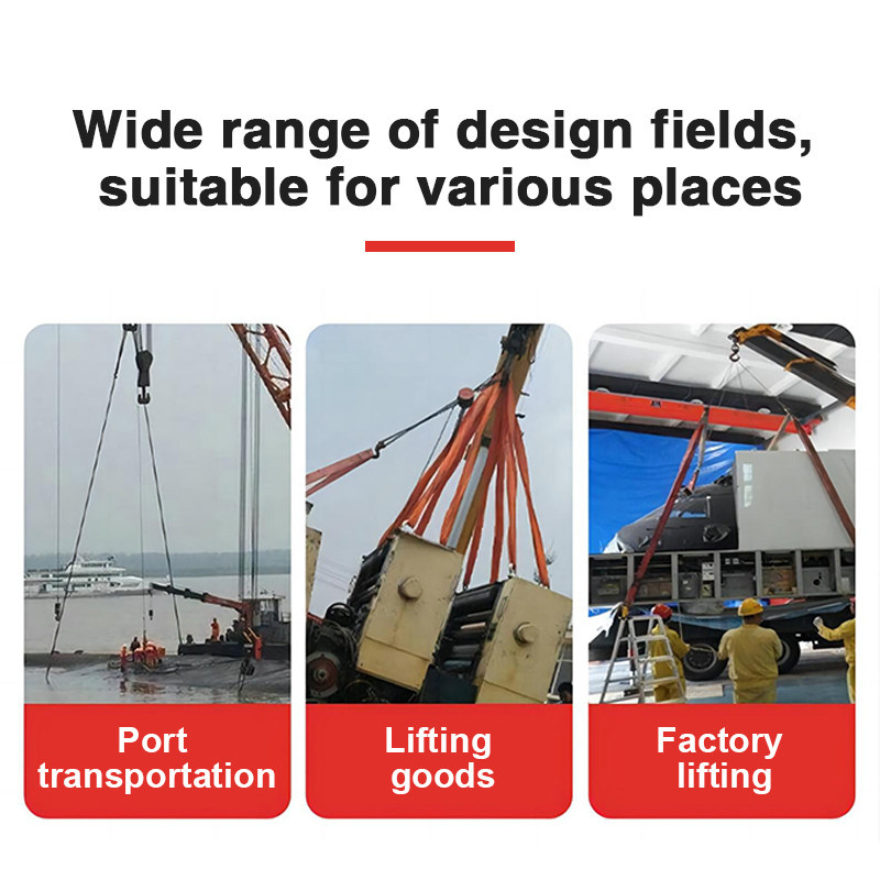 Polyester Webbing Sling Lifting Belt Thickened Flat Lifting Belt Drive ...