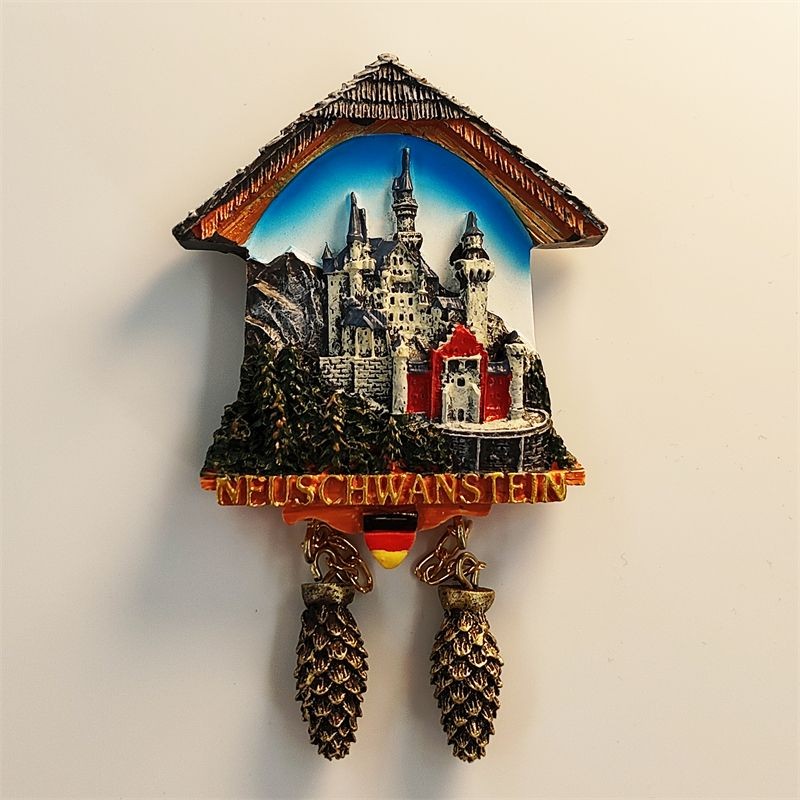 European Germany Neuschwanstein Castle Creative Cuckoo Clock Travel ...