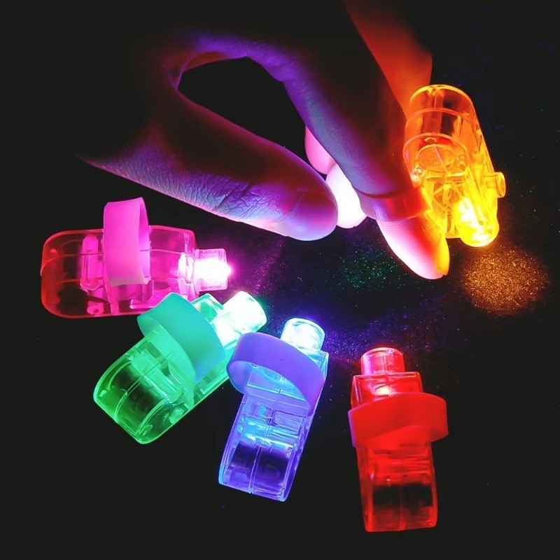 20-5pcs 6 Colors Finger Flashlights - Finger Lamp Toy - Plastic ...