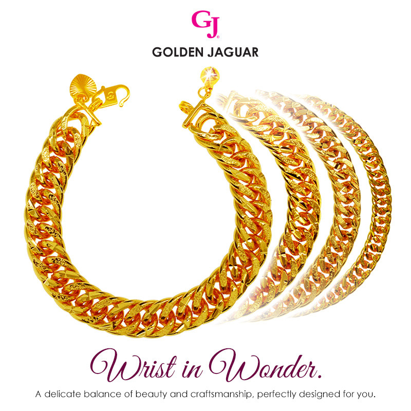 GJ Jewellery Emas Bangkok Emas Korea 24k Gold Plated Bracelet Gelang ...