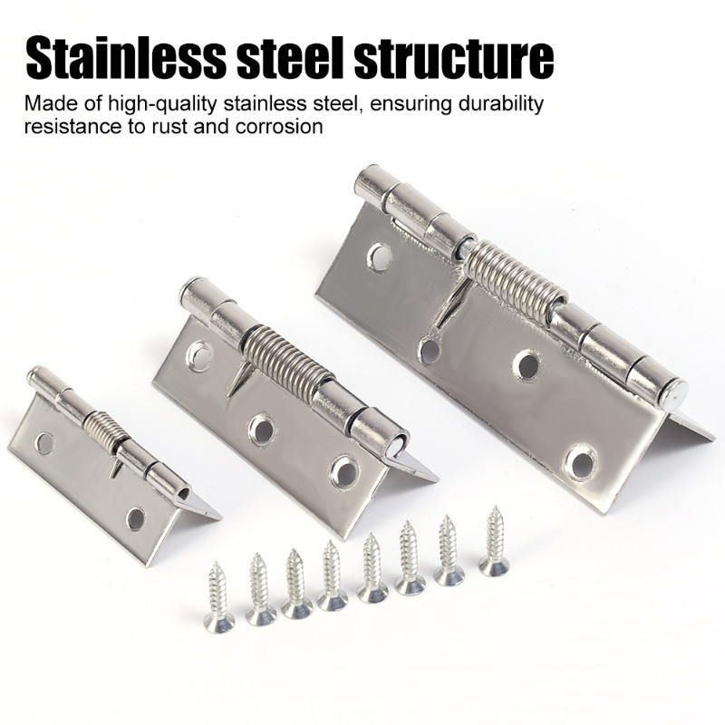 2/3/4 Inch Self Closing Spring Hinge - Stainless Steel Door Hinge ...