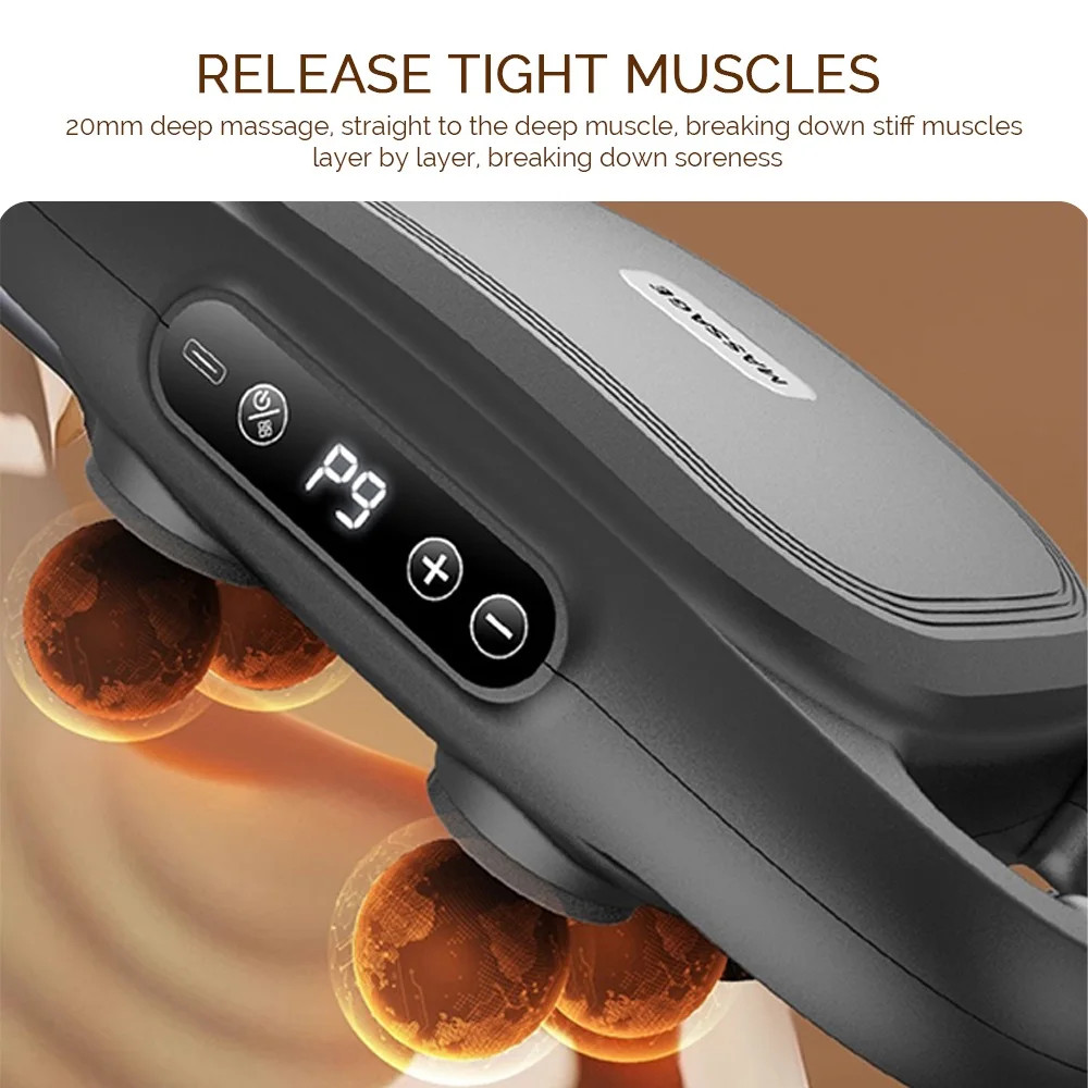 Massage Gun 9 Speeds With 4 Massage Heads Fascia Gun mesin urut kaki ...