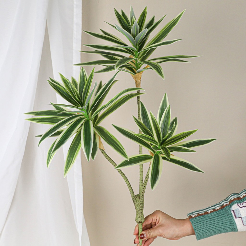 Dracaena Artificial Plant, Fake Plant with Realistic Leaves, Dragon ...