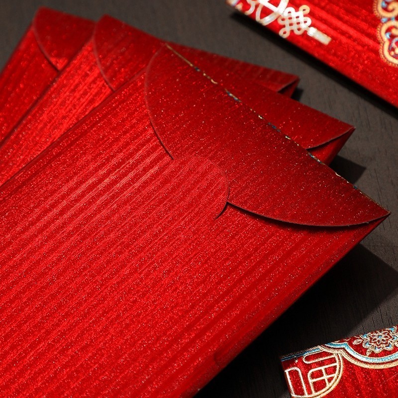 Chinese New Year Lucky Red Envelope Best Wishes Character Lucky Money ...