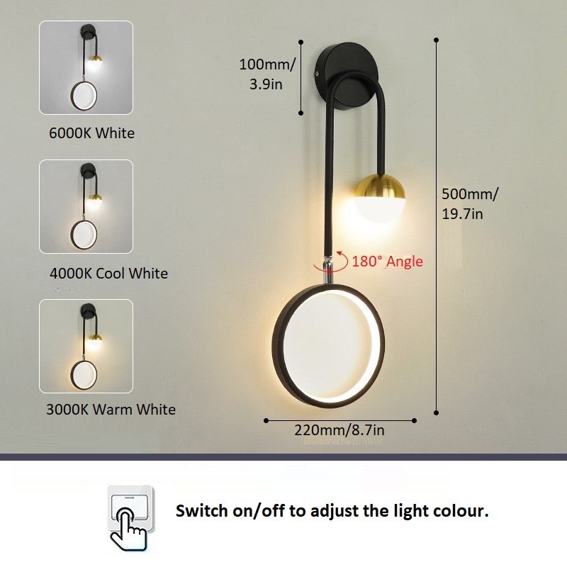 Modern Home Decor Star Projector Wall Lamp LED Wall Light Wall Sconces ...