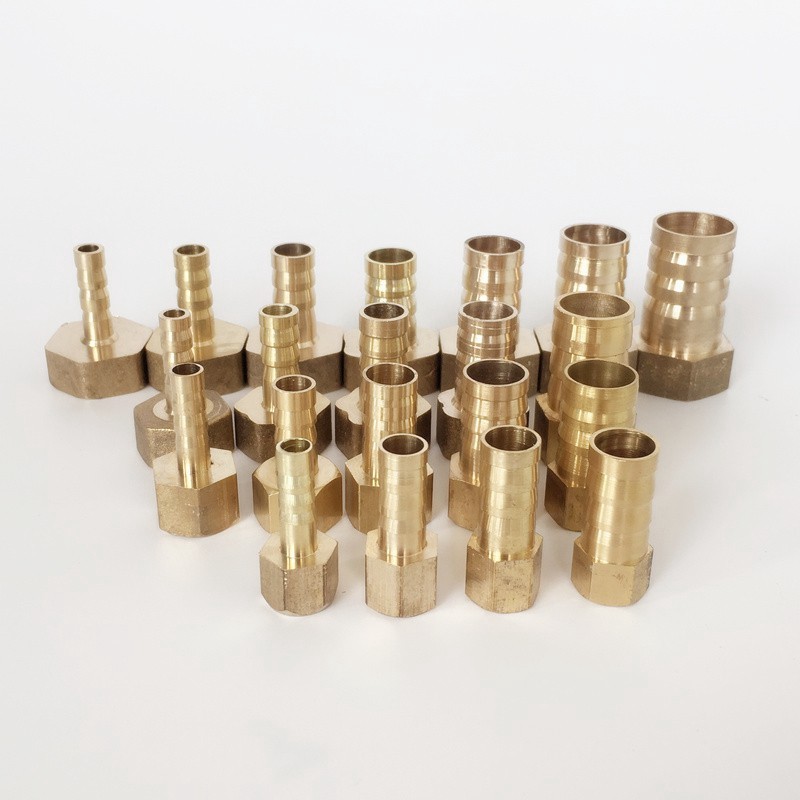 1/8" 1/4" 3/8" 1/2" Female Thread Brass Pipe Connectors To 6mm 8mm 10mm ...